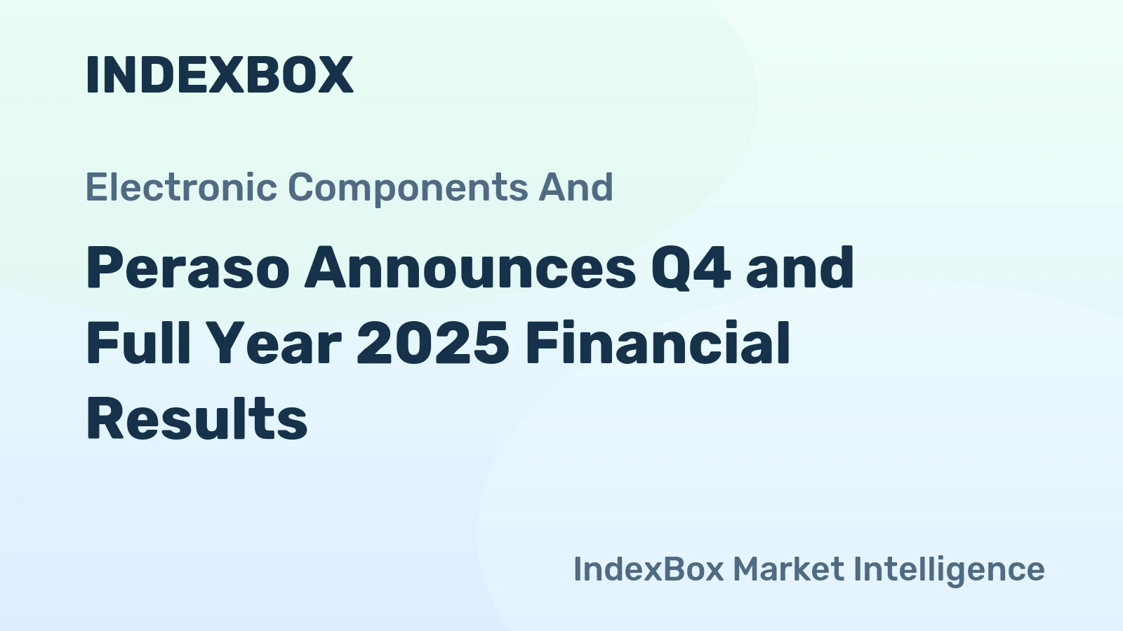 Peraso Announces Q4 and Full Year 2025 Financial Results