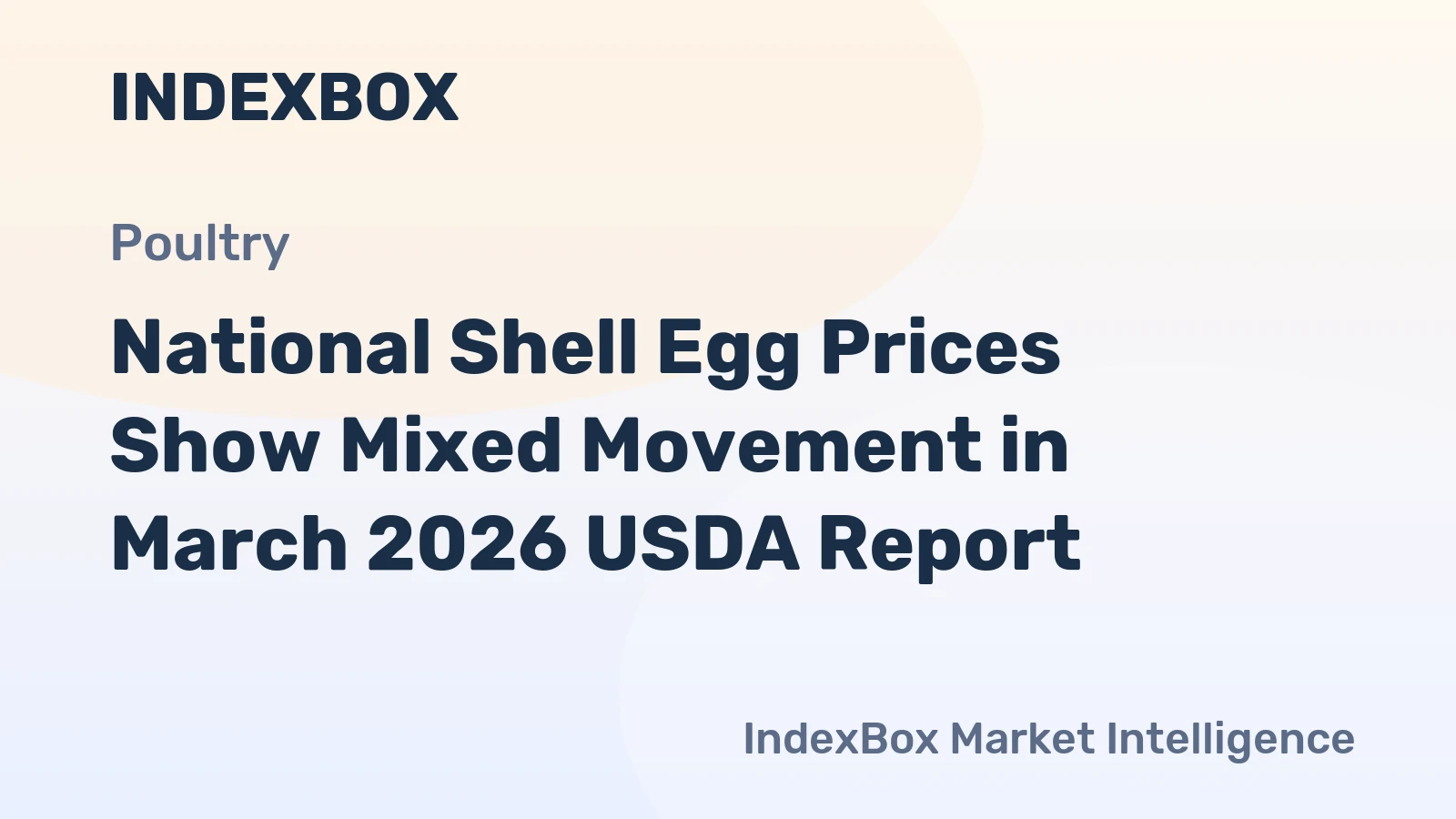 National Shell Egg Prices Show Mixed Movement in March 2026 USDA Report