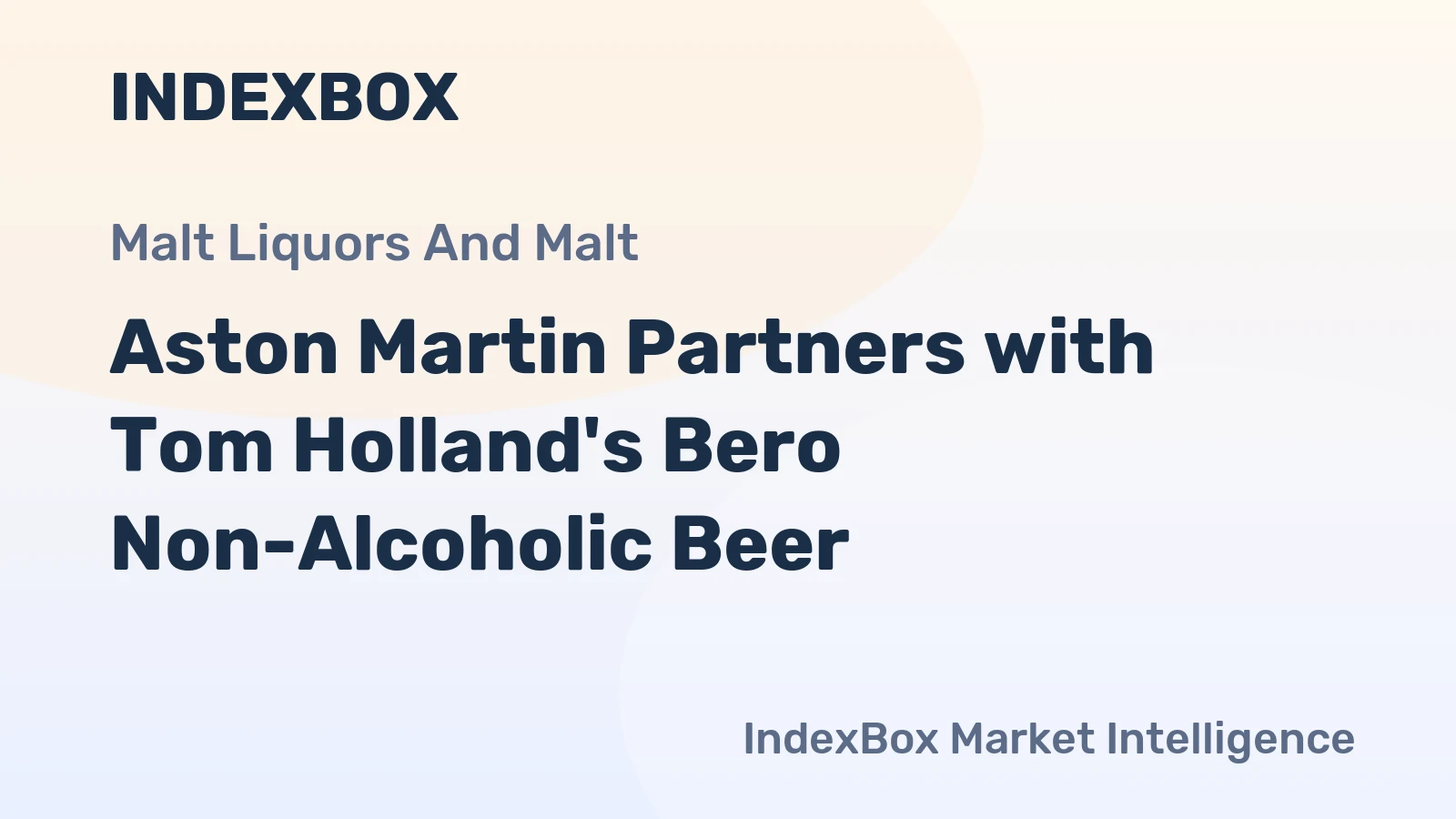 Aston Martin Partners with Tom Holland's Bero Non-Alcoholic Beer