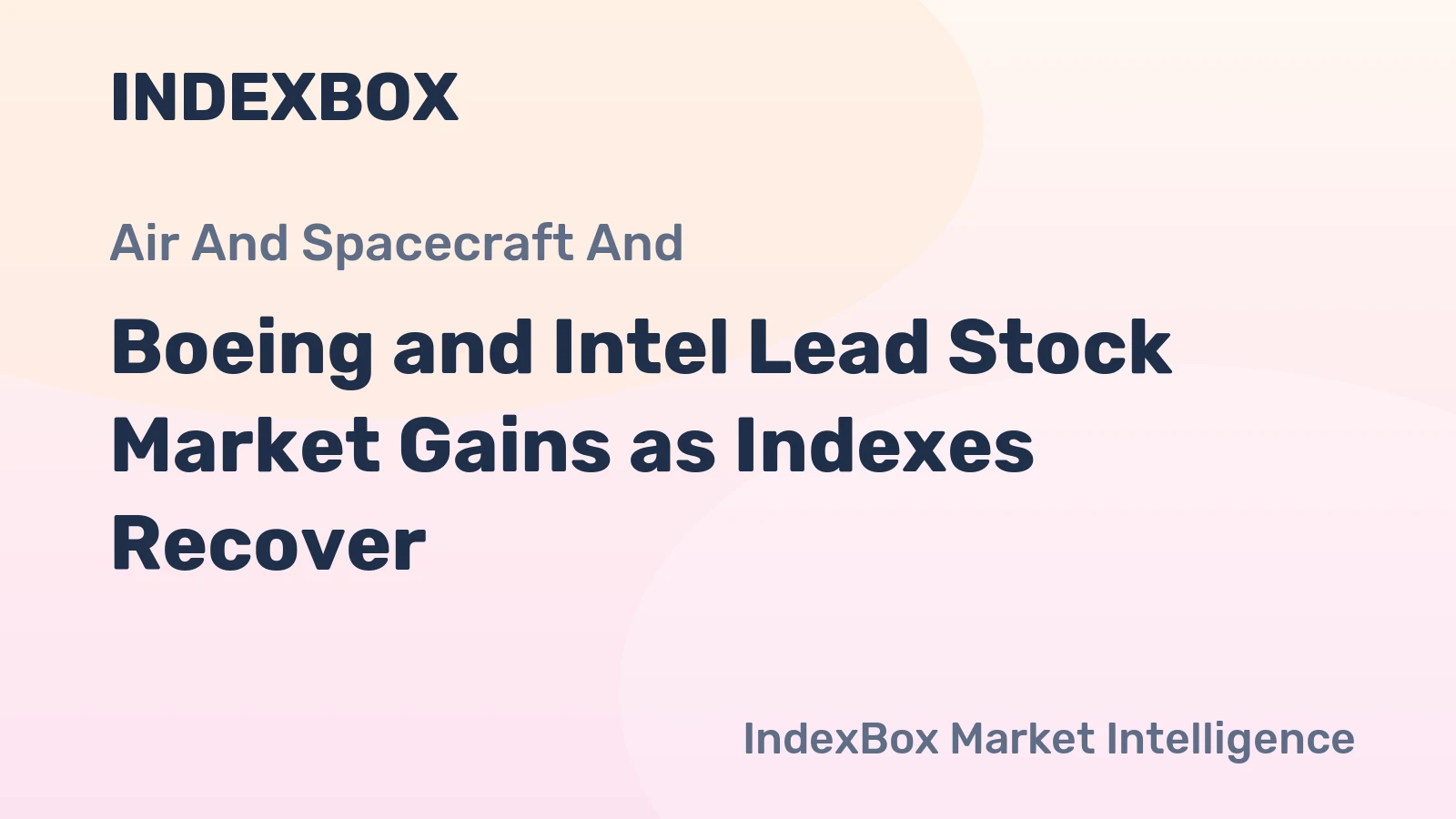 Boeing and Intel Lead Stock Market Gains as Indexes Recover