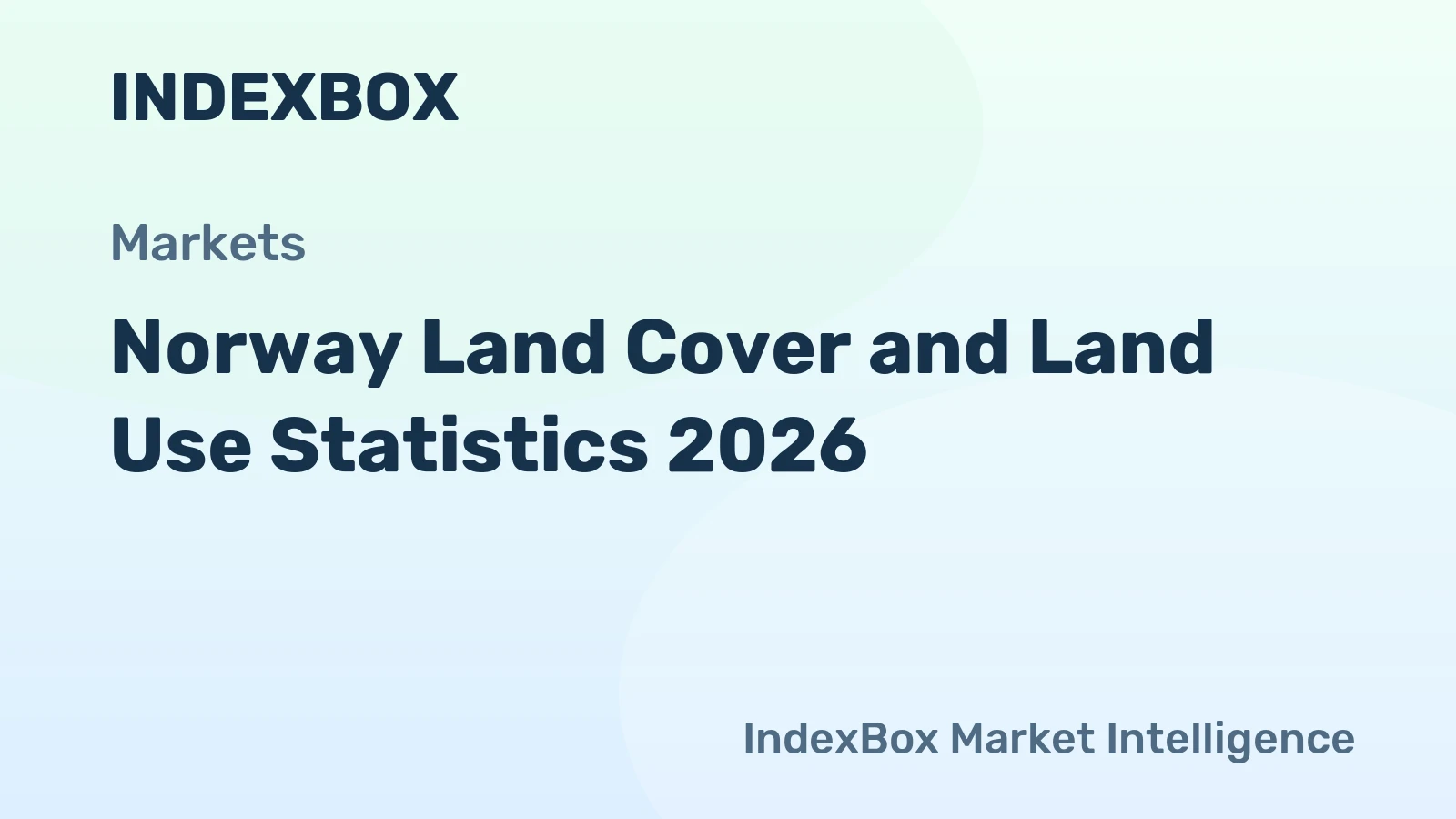 Norway Land Cover and Land Use Statistics 2026