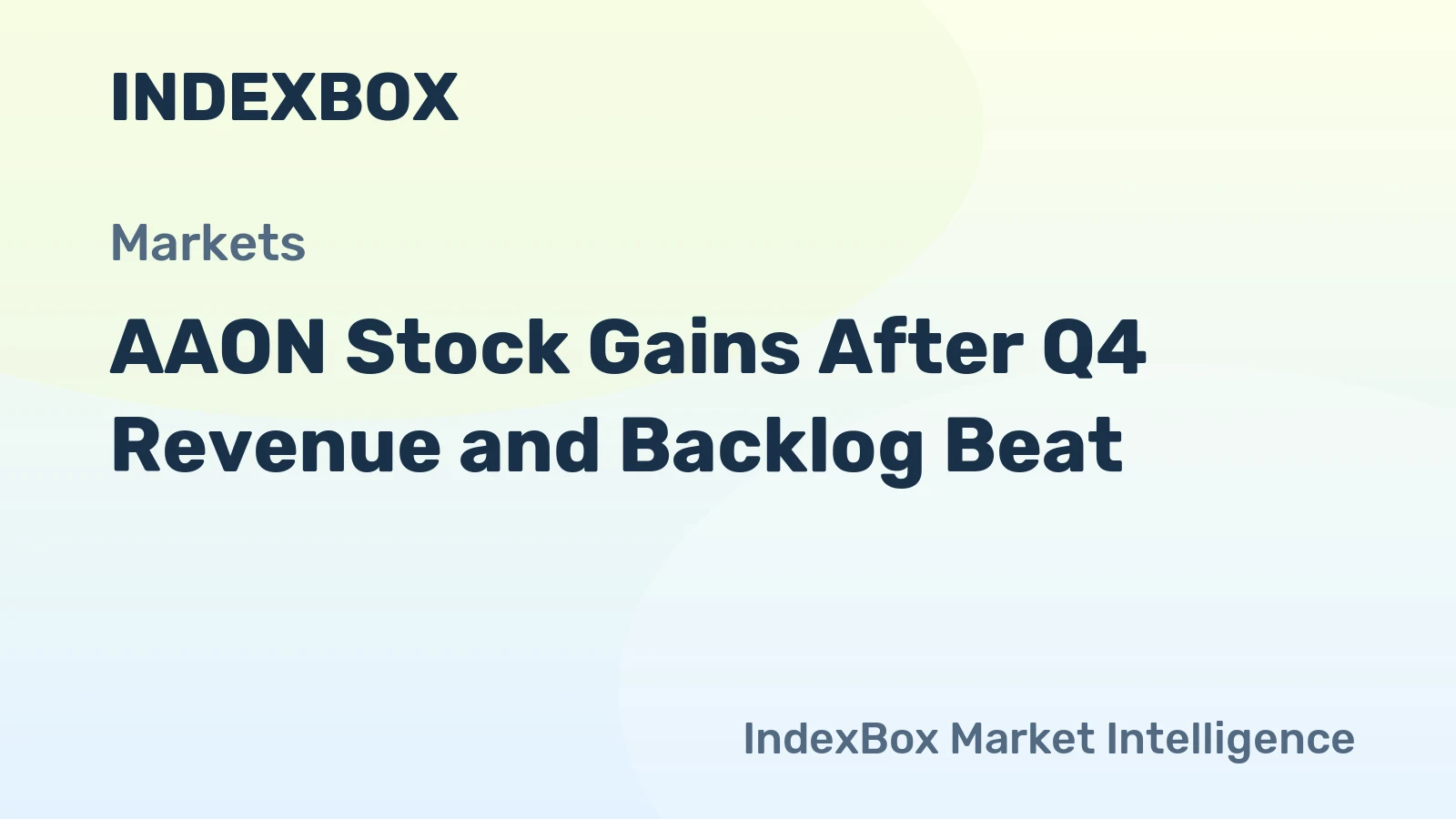 AAON Stock Gains After Q4 Revenue and Backlog Beat