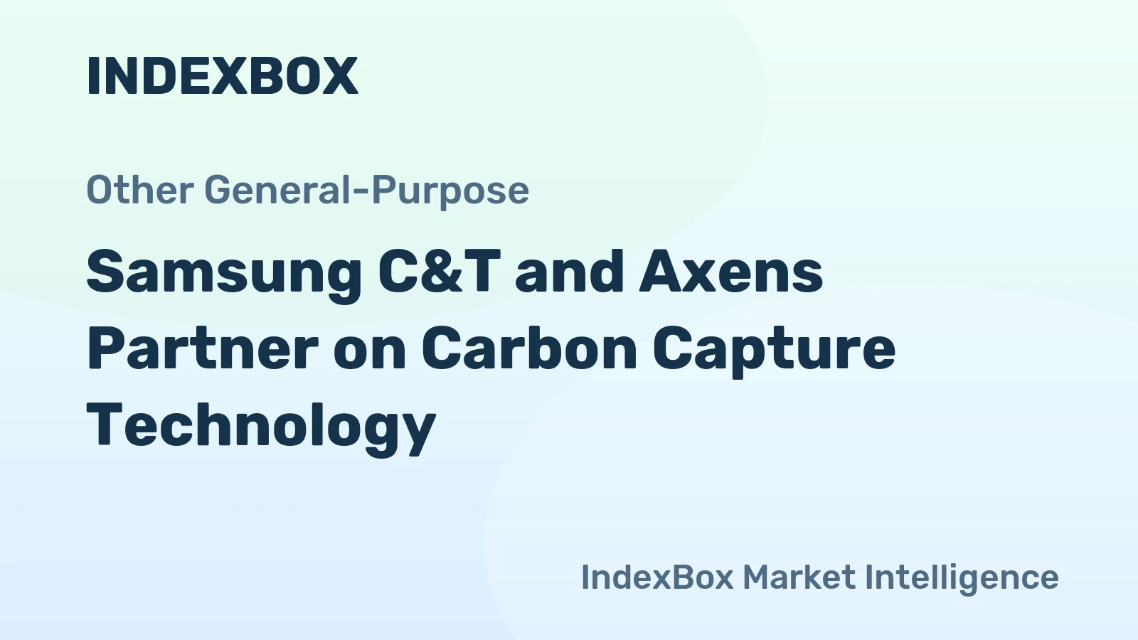 Samsung C&T and Axens Partner on Carbon Capture Technology