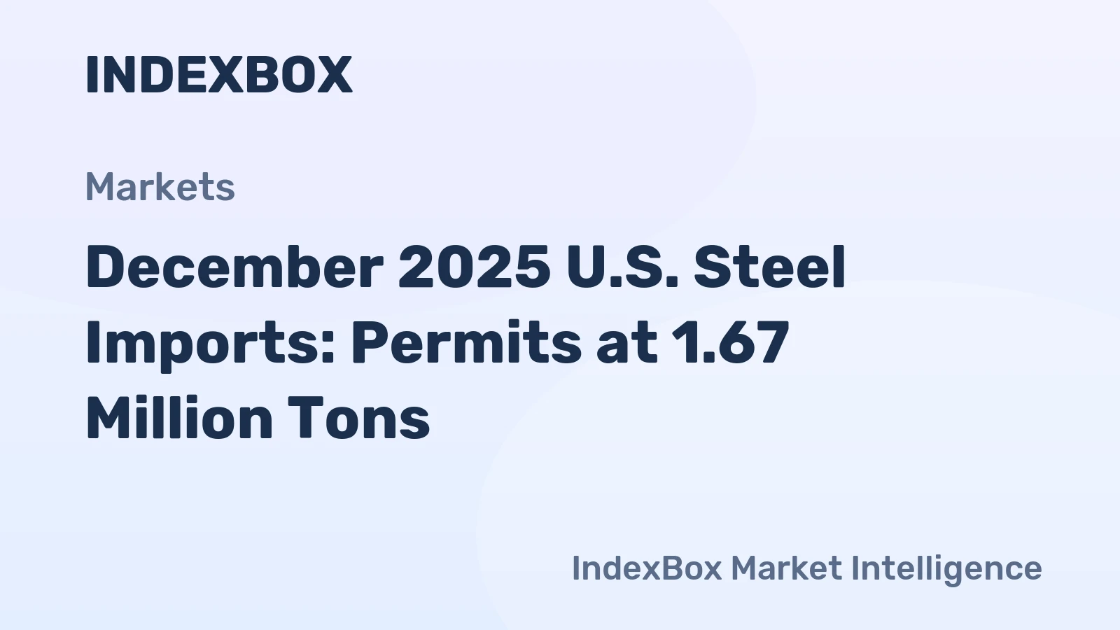 December 2025 U.S. Steel Imports: Permits at 1.67 Million Tons