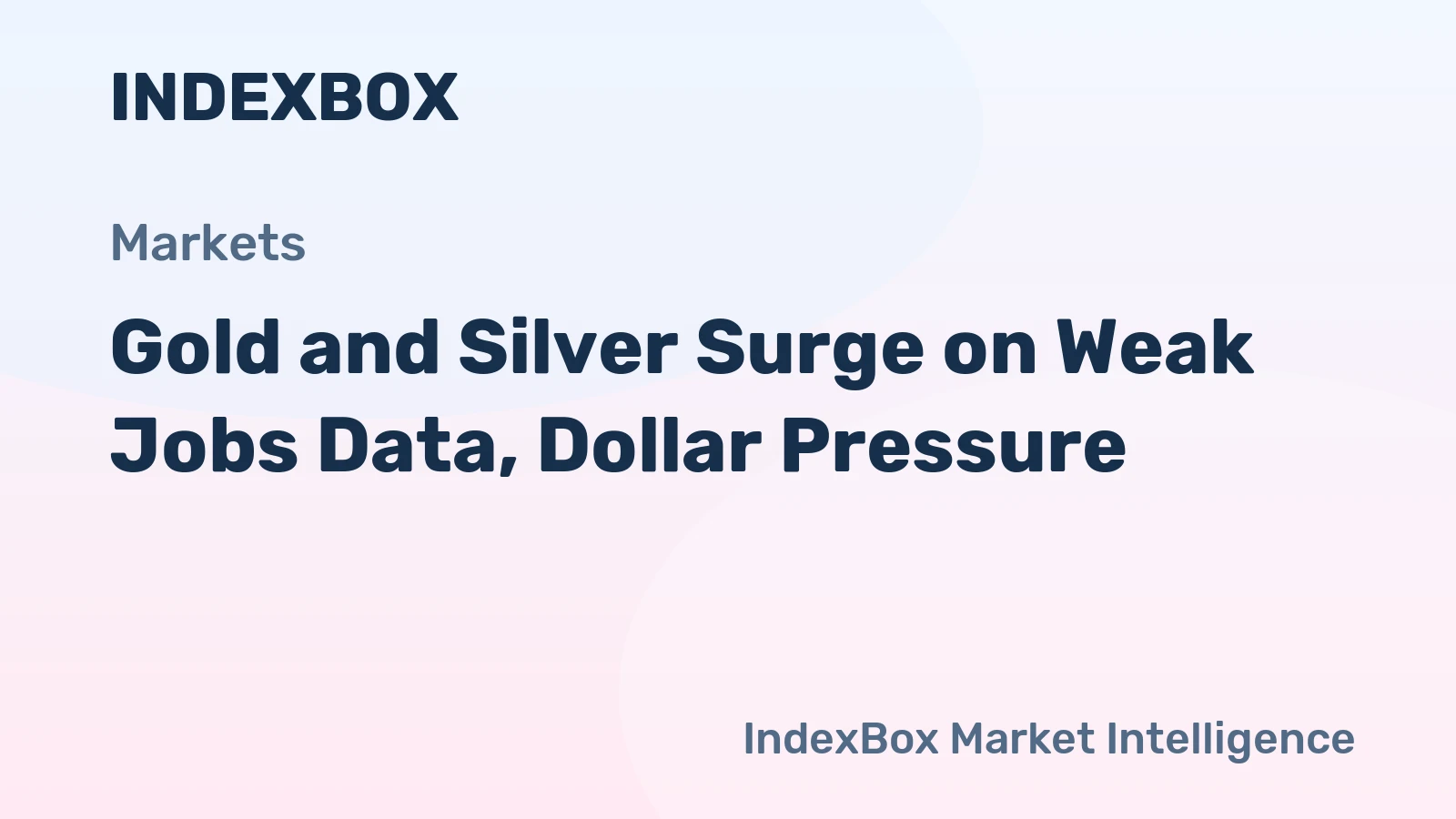 Gold and Silver Surge on Weak Jobs Data, Dollar Pressure