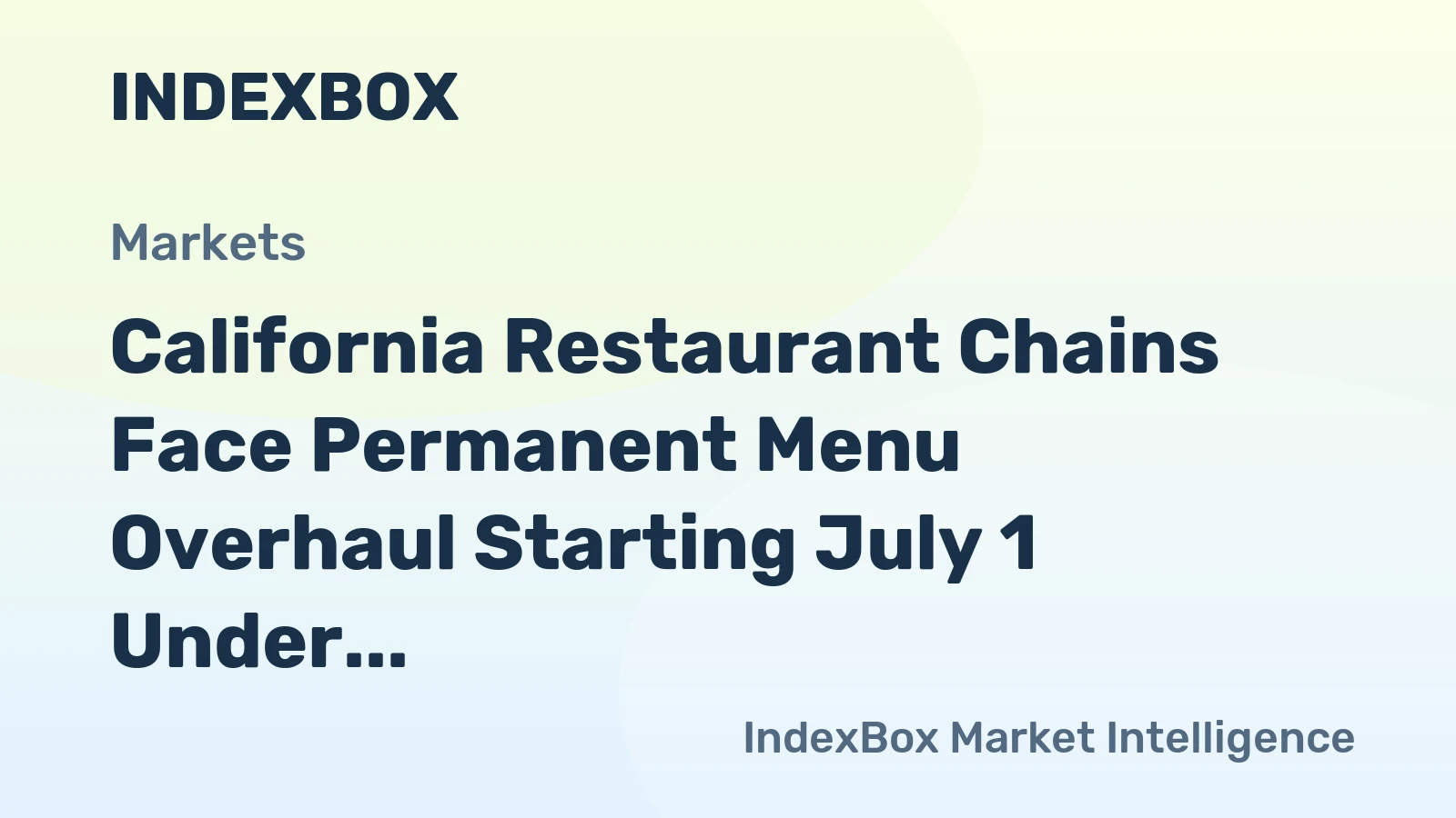 California Restaurant Chains Face Permanent Menu Overhaul Starting July 1 Under New Allergen Law