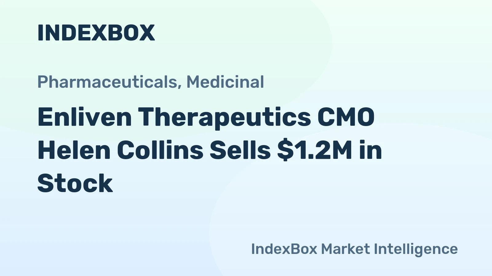 Enliven Therapeutics CMO Helen Collins Sells $1.2M in Stock
