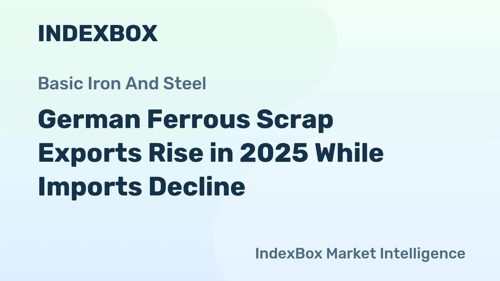German Ferrous Scrap Exports Rise in 2025 While Imports Decline