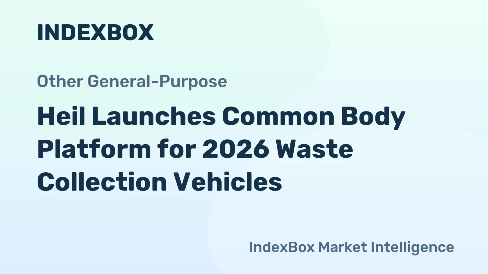 Heil Launches Common Body Platform for 2026 Waste Collection Vehicles
