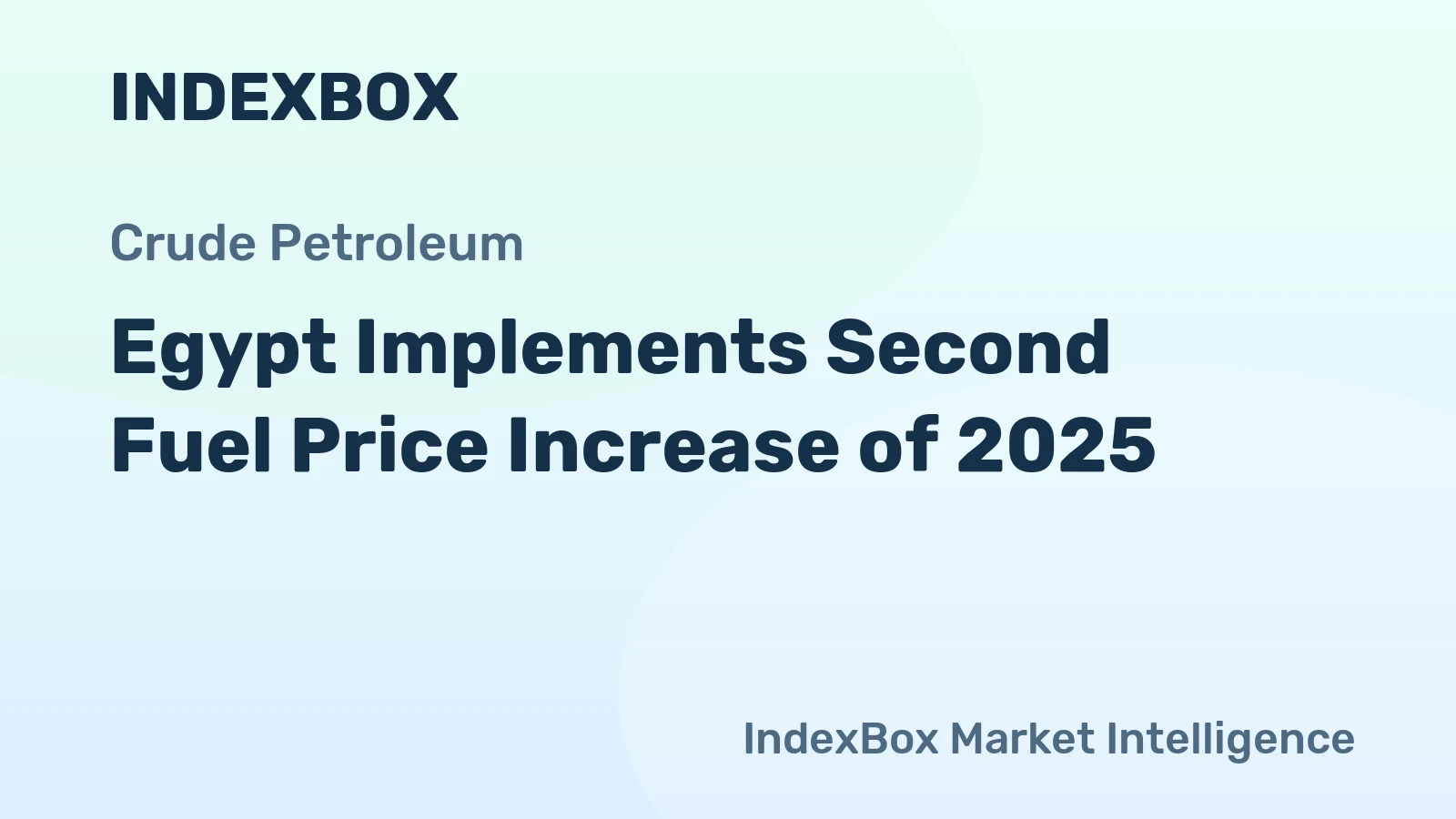 Egypt Implements Second Fuel Price Increase of 2025