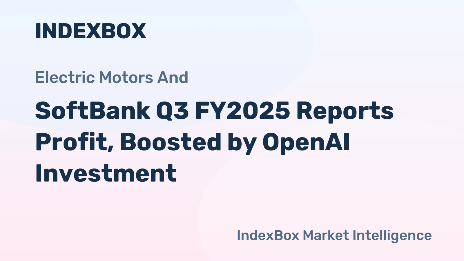 SoftBank Q3 FY2025 Reports Profit, Boosted by OpenAI Investment
