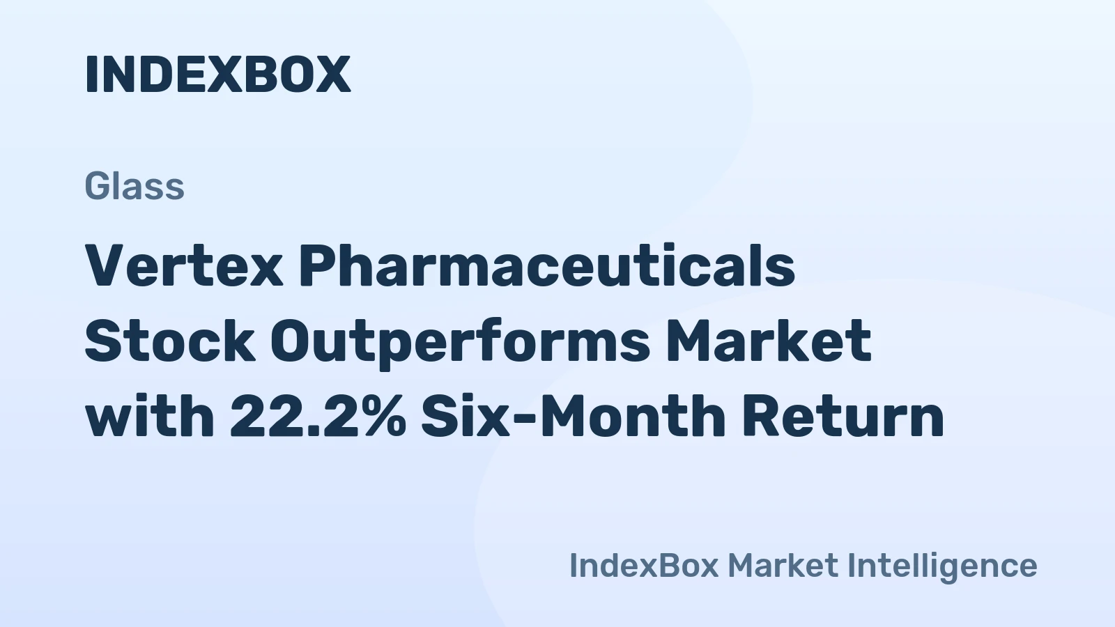 Vertex Pharmaceuticals Stock Outperforms Market with 22.2% Six-Month Return