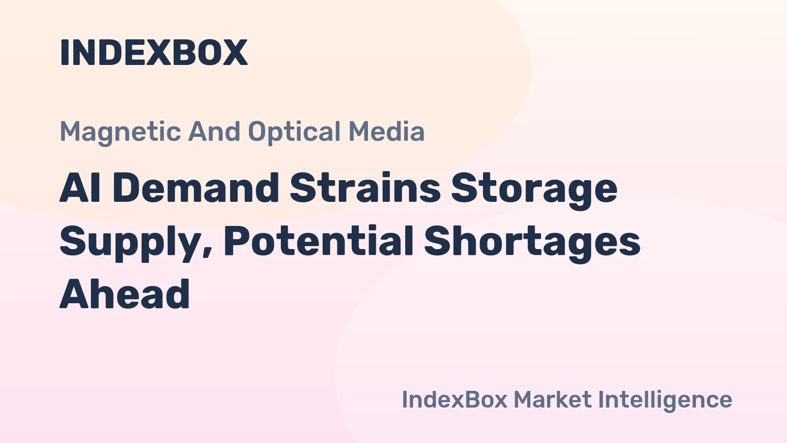 AI Demand Strains Storage Supply, Potential Shortages Ahead