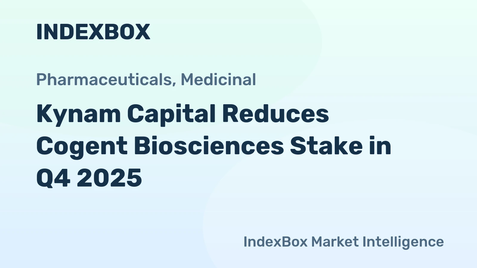 Kynam Capital Reduces Cogent Biosciences Stake in Q4 2025