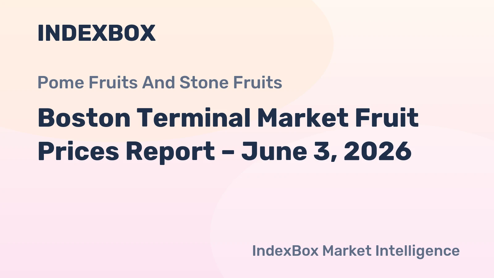 Boston Terminal Market Fruit Prices Report – June 3, 2026