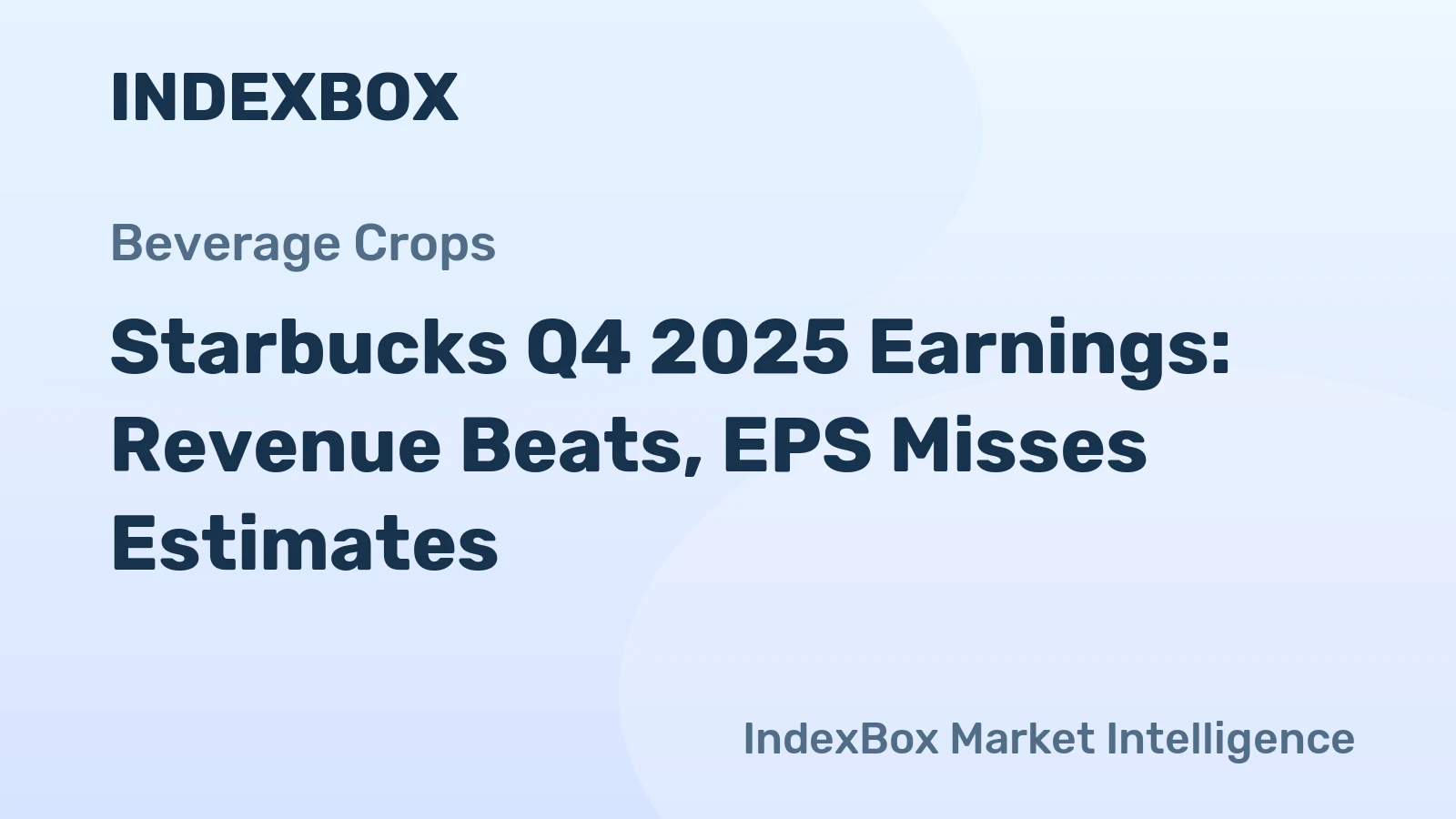 Starbucks Q4 2025 Earnings: Revenue Beats, EPS Misses Estimates