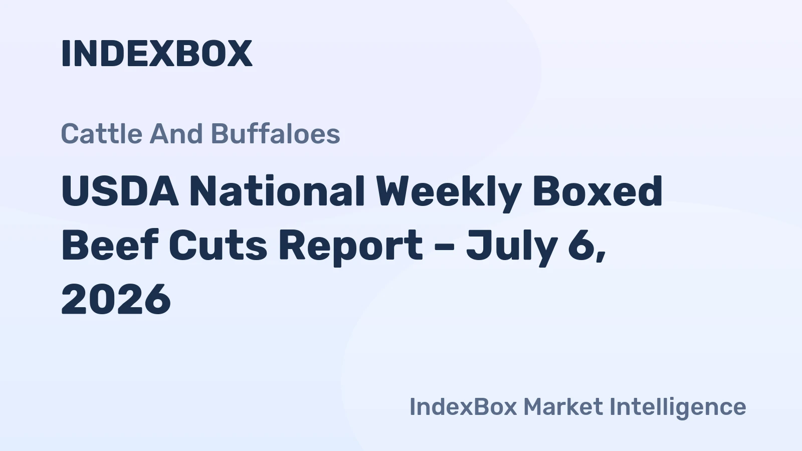 USDA National Weekly Boxed Beef Cuts Report – July 6, 2026