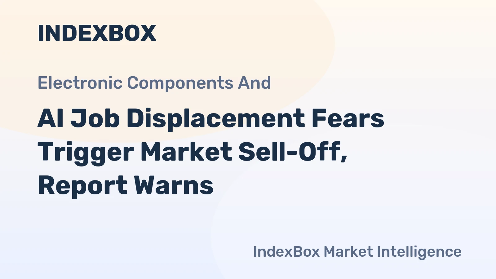 AI Job Displacement Fears Trigger Market Sell-Off, Report Warns