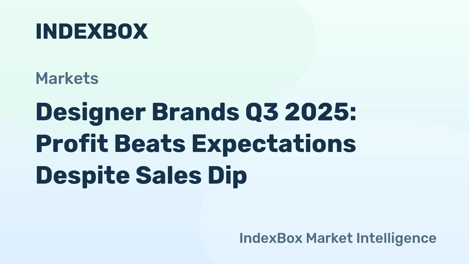 Designer Brands Q3 2025: Profit Beats Expectations Despite Sales Dip