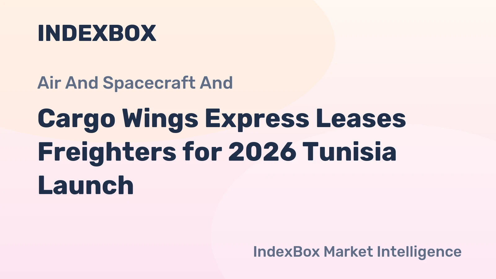 Cargo Wings Express Leases Freighters for 2026 Tunisia Launch