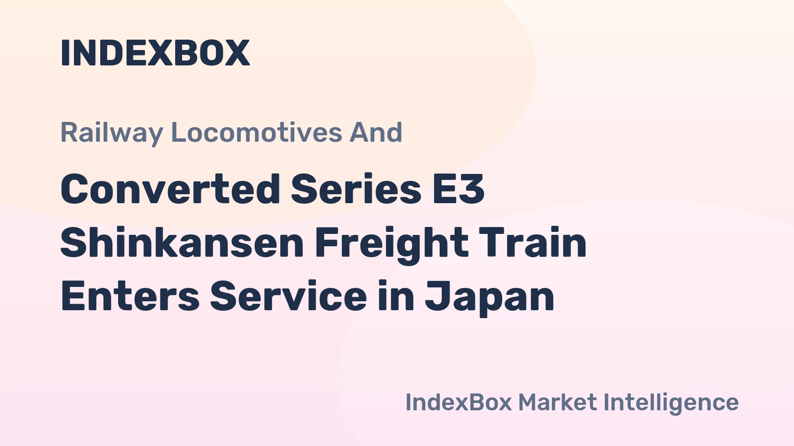 Converted Series E3 Shinkansen Freight Train Enters Service in Japan