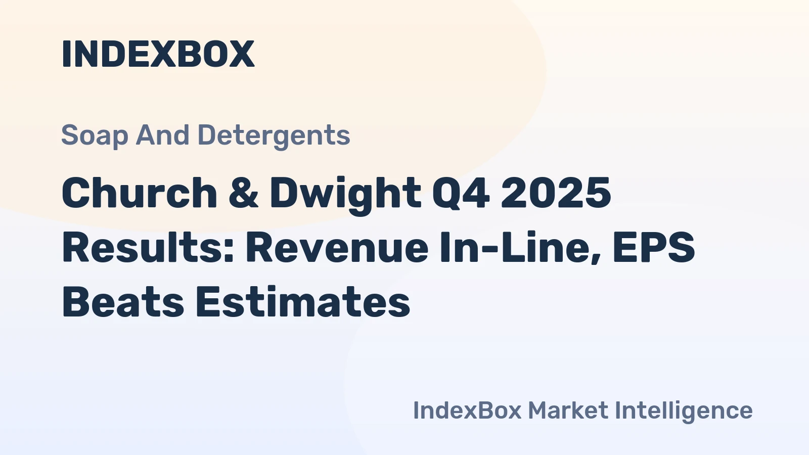 Church & Dwight Q4 2025 Results: Revenue In-Line, EPS Beats Estimates