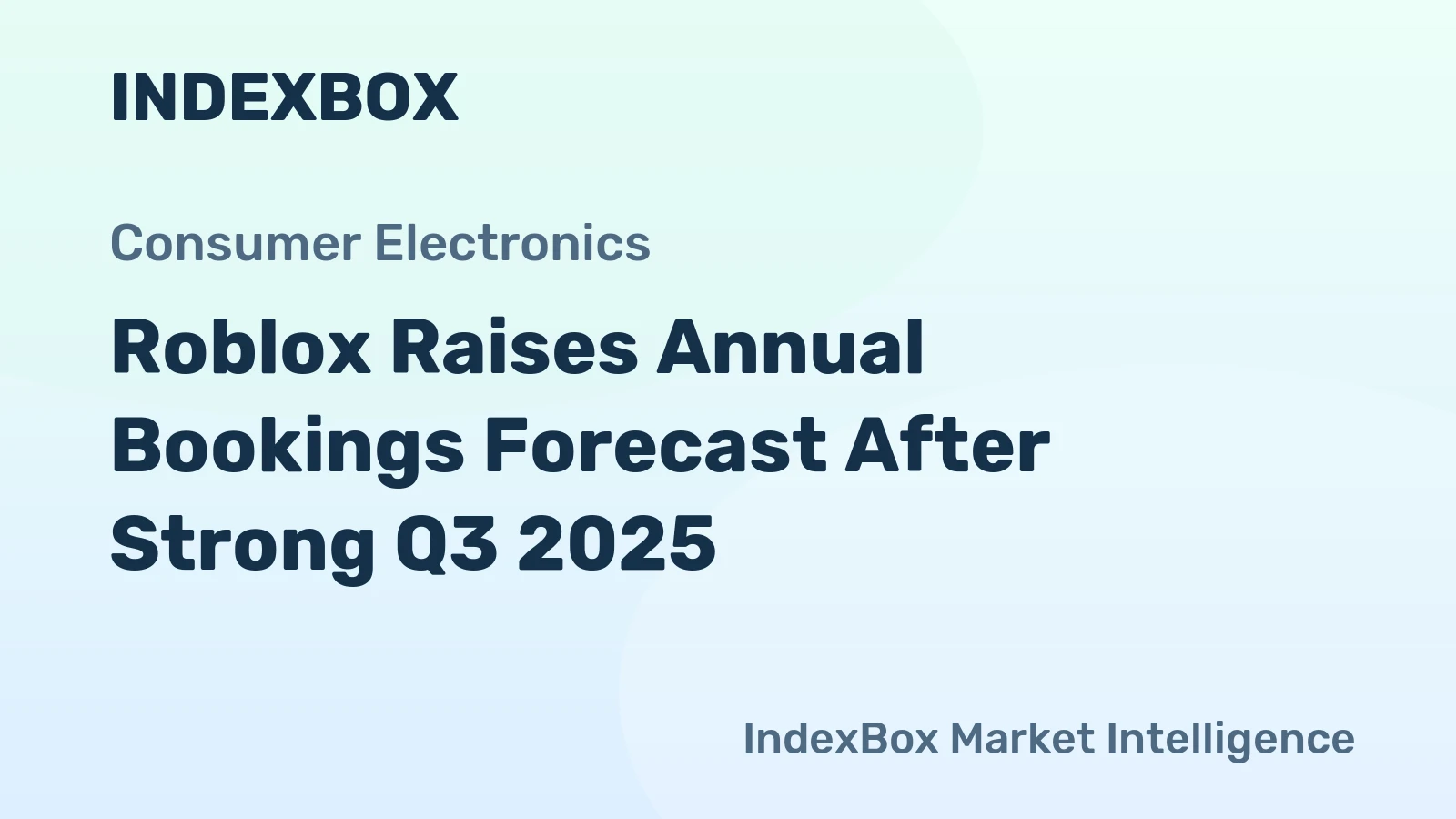 Roblox Raises Annual Bookings Forecast After Strong Q3 2025