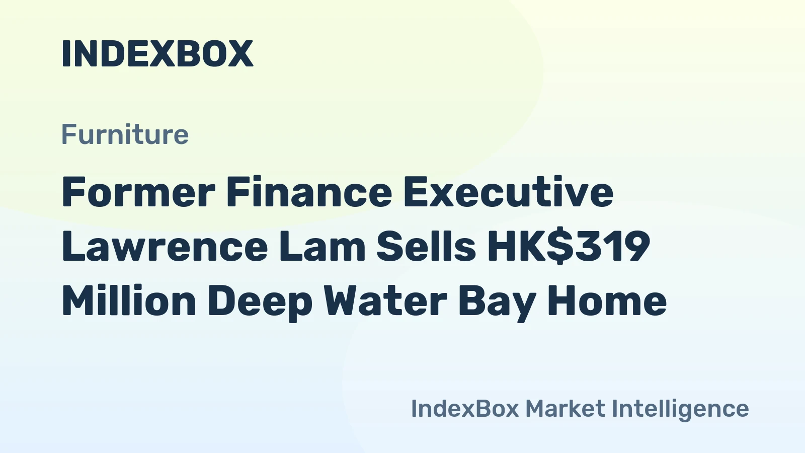 Former Finance Executive Lawrence Lam Sells HK$319 Million Deep Water Bay Home