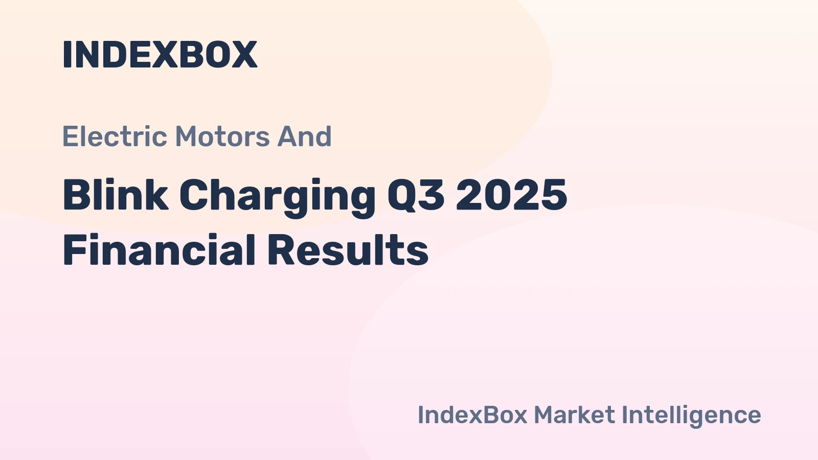 Blink Charging Q3 2025 Financial Results