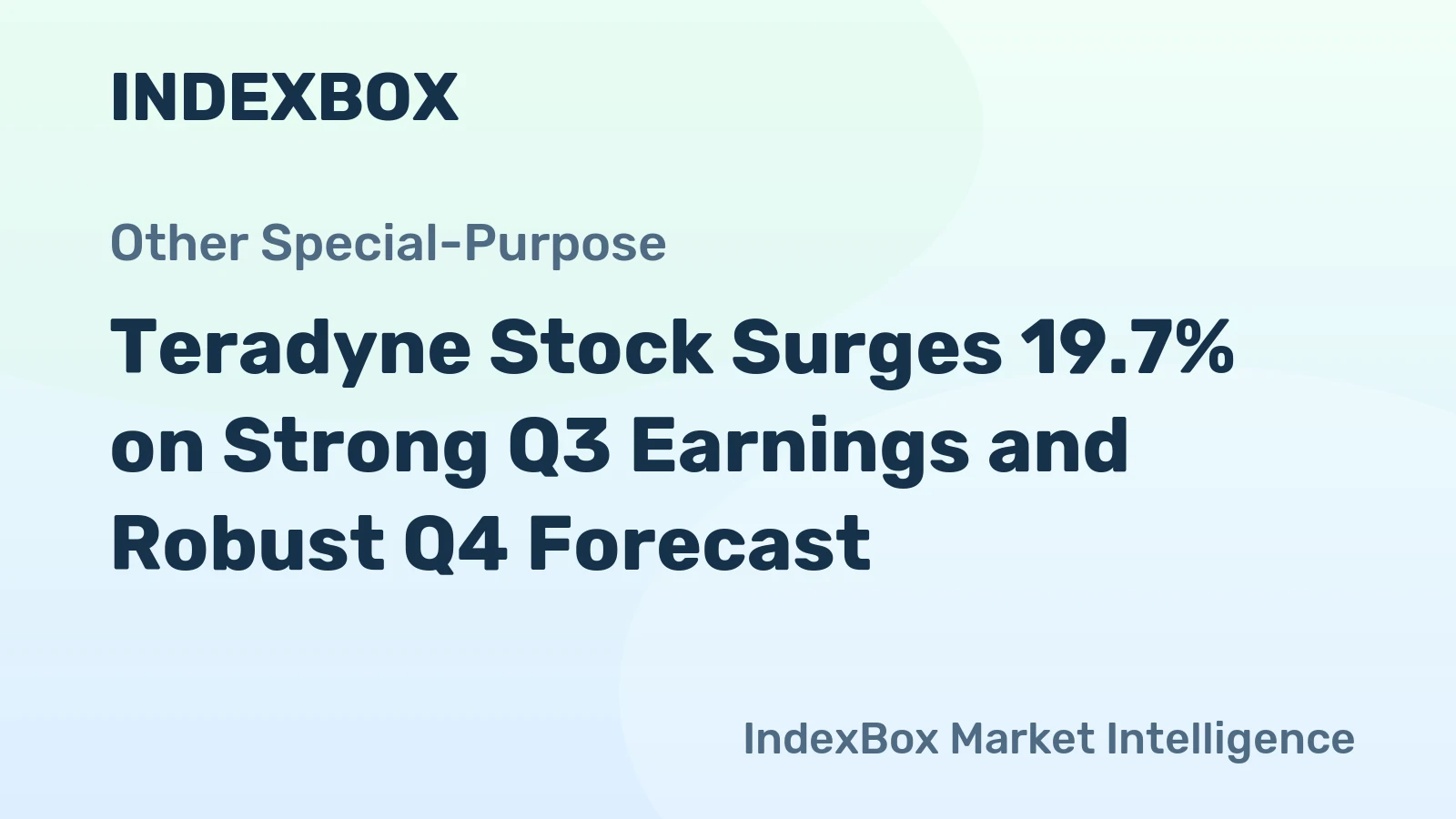Teradyne Stock Surges 19.7% on Strong Q3 Earnings and Robust Q4 Forecast