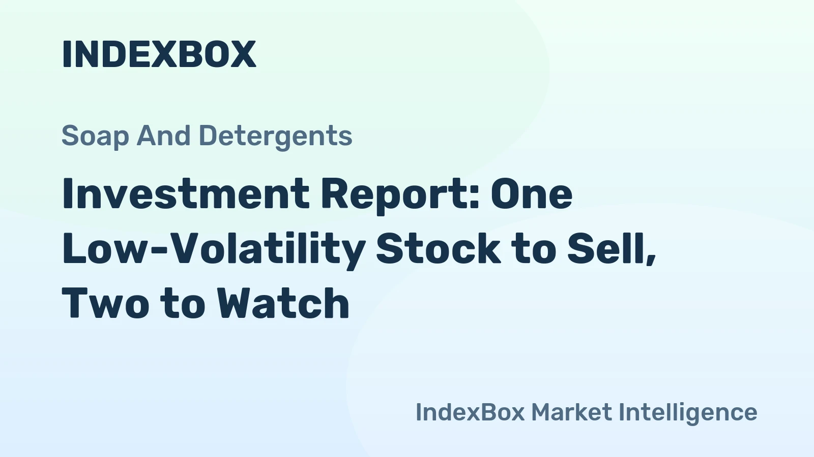 Investment Report: One Low-Volatility Stock to Sell, Two to Watch