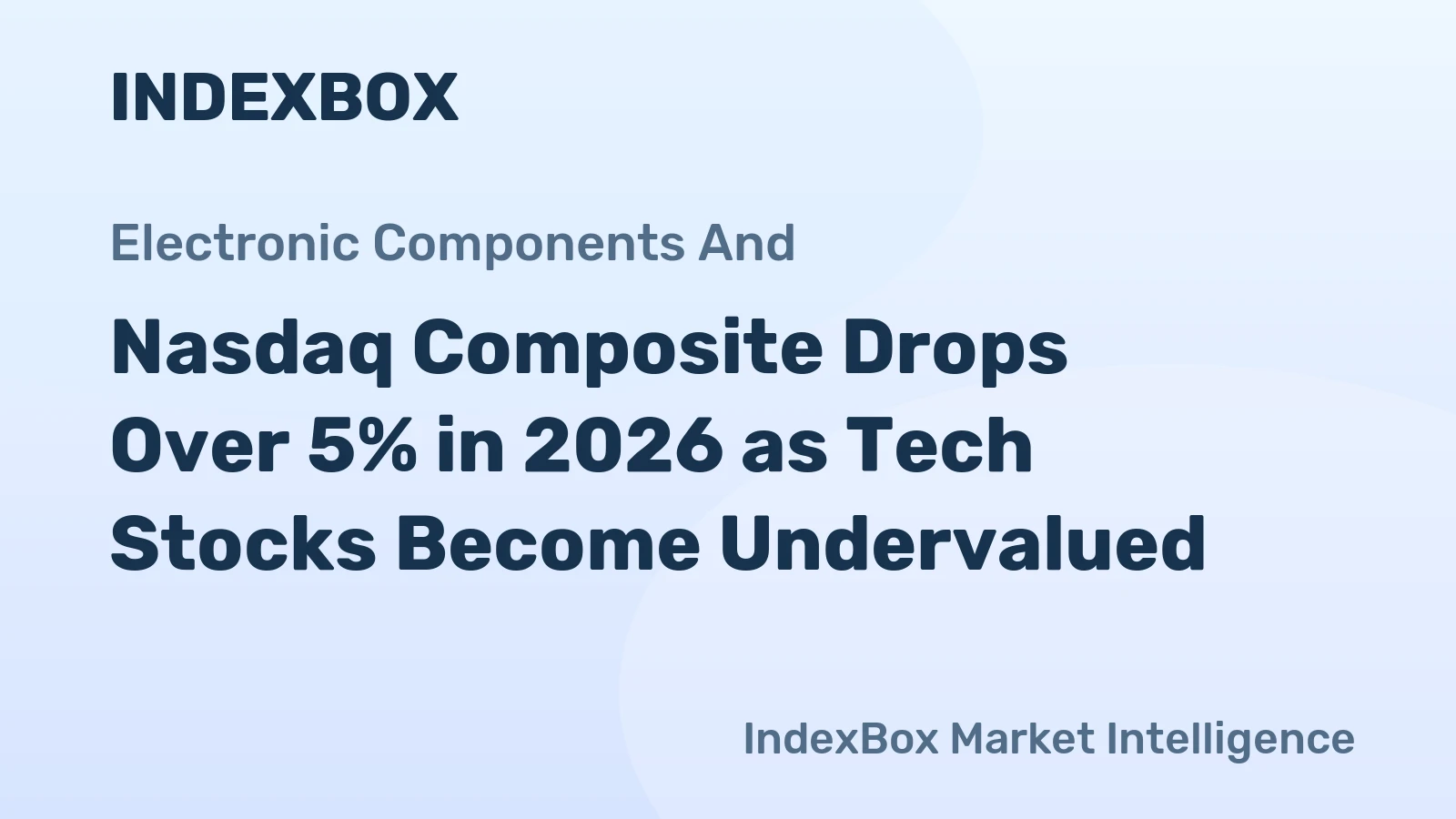 Nasdaq Composite Drops Over 5% in 2026 as Tech Stocks Become Undervalued