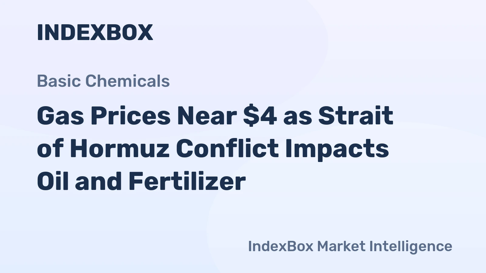 Gas Prices Near $4 as Strait of Hormuz Conflict Impacts Oil and Fertilizer