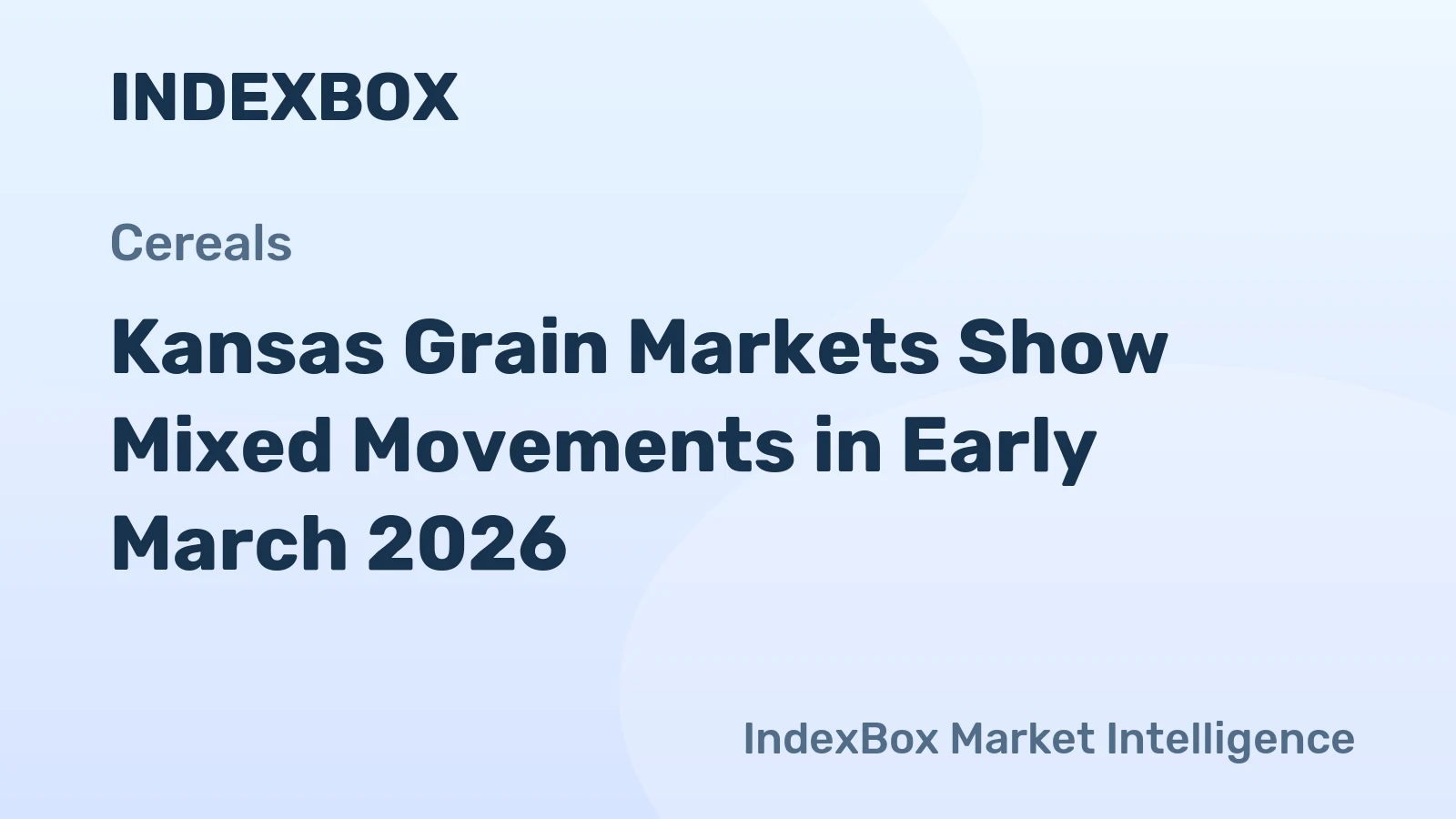 Kansas Grain Markets Show Mixed Movements in Early March 2026