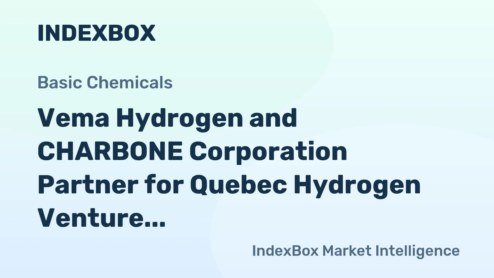 Vema Hydrogen and CHARBONE Corporation Partner for Quebec Hydrogen Venture