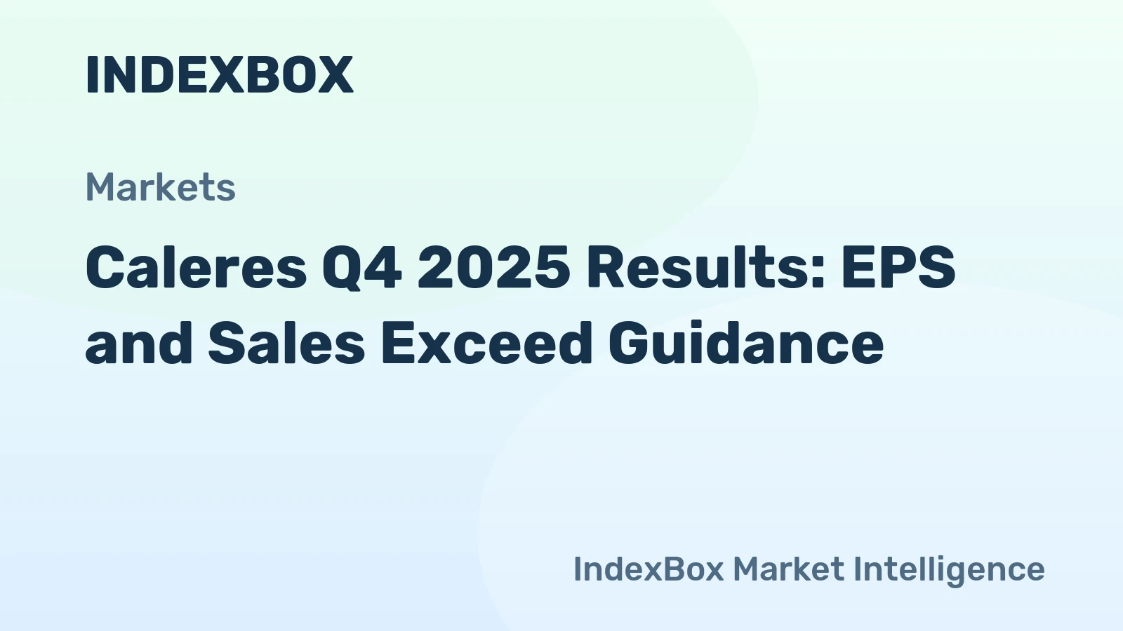 Caleres Q4 2025 Results: EPS and Sales Exceed Guidance