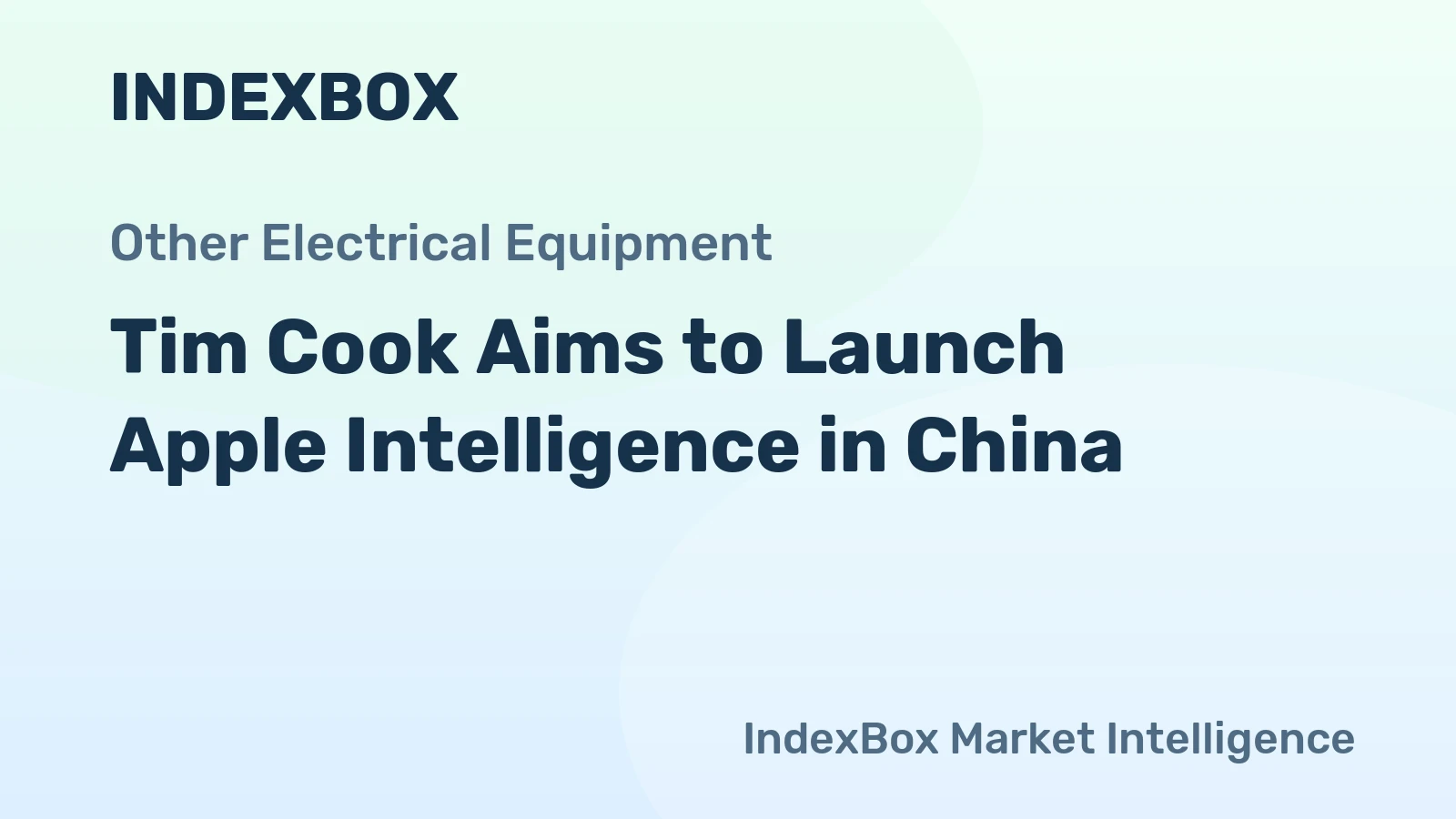 Tim Cook Aims to Launch Apple Intelligence in China