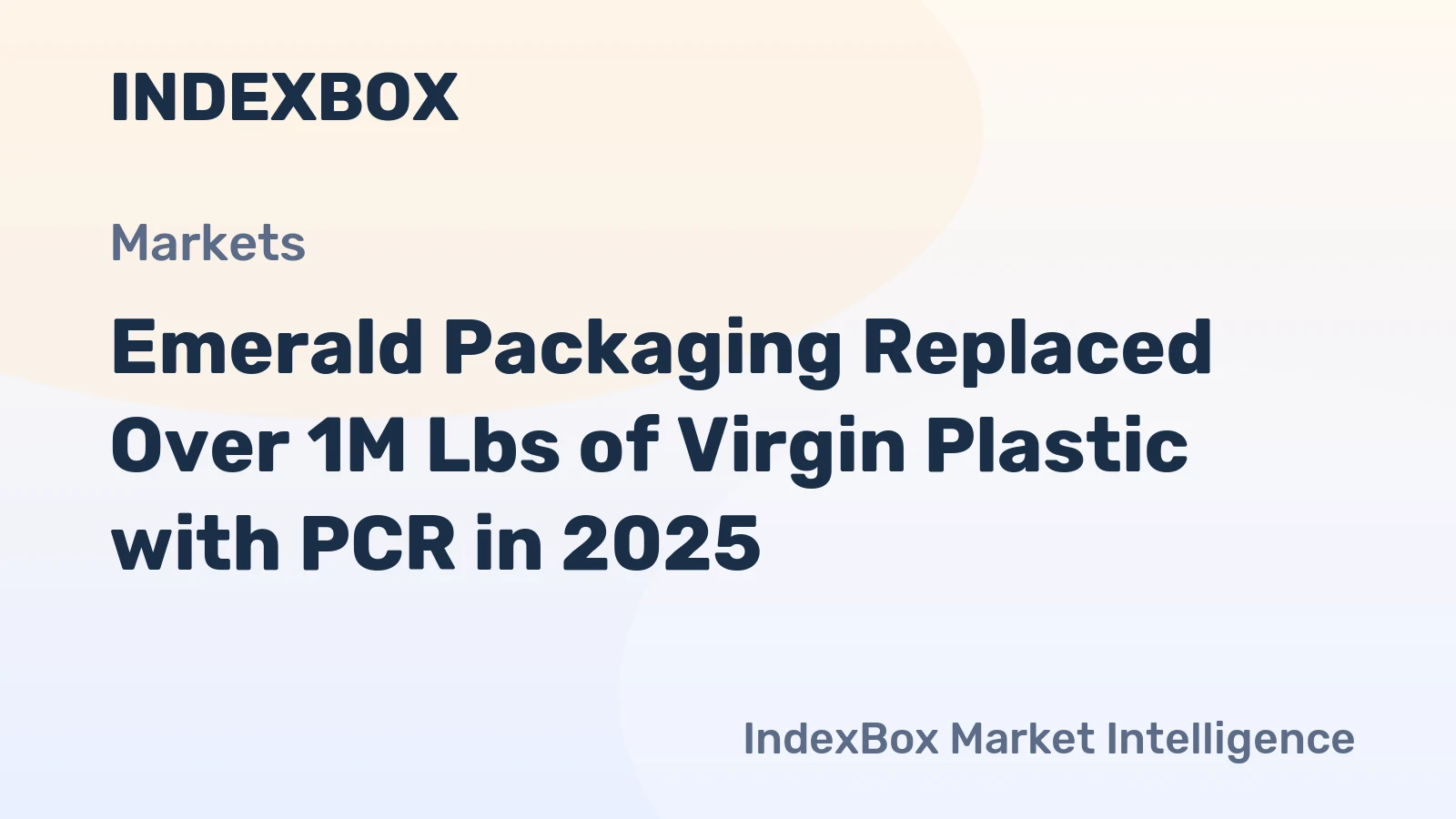 Emerald Packaging Replaced Over 1M Lbs of Virgin Plastic with PCR in 2025