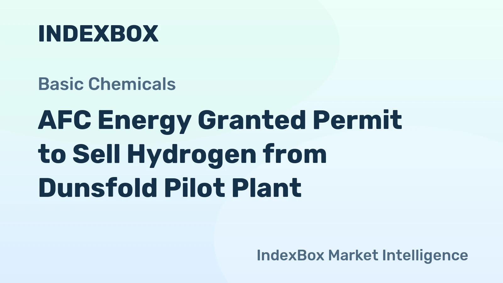 AFC Energy Granted Permit to Sell Hydrogen from Dunsfold Pilot Plant