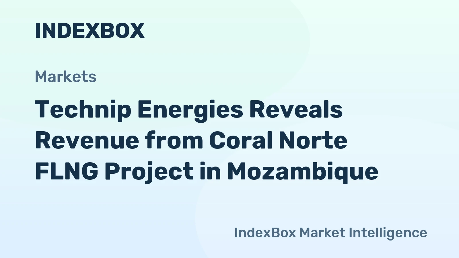 Technip Energies Reveals Revenue from Coral Norte FLNG Project in Mozambique
