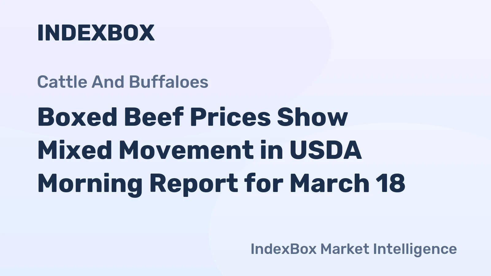Boxed Beef Prices Show Mixed Movement in USDA Morning Report for March 18