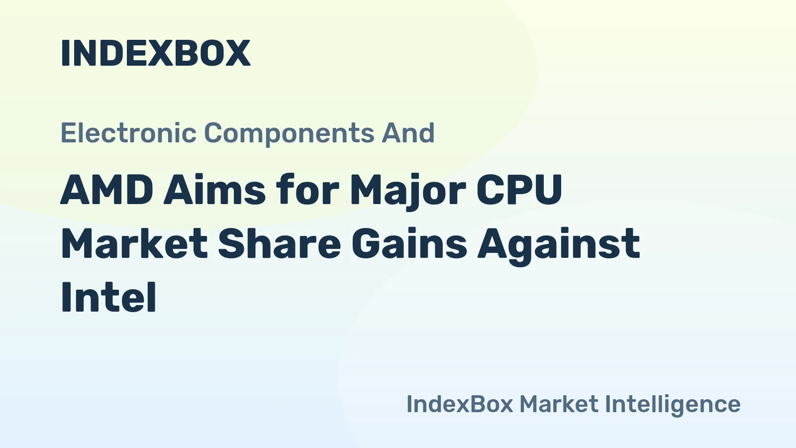 AMD Aims for Major CPU Market Share Gains Against Intel
