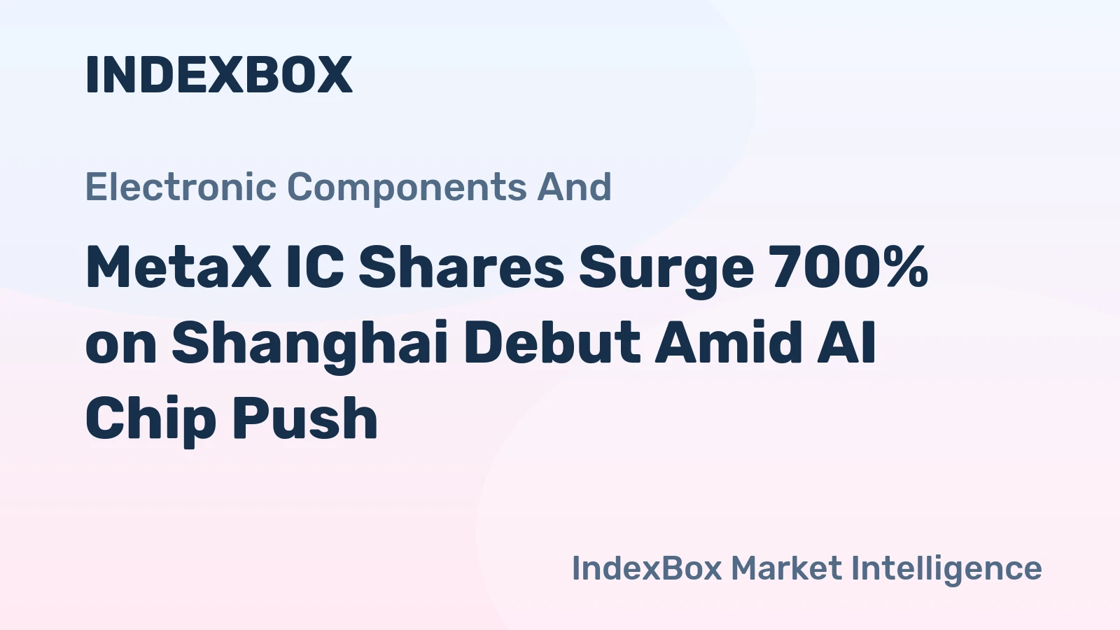 MetaX IC Shares Surge 700% on Shanghai Debut Amid AI Chip Push