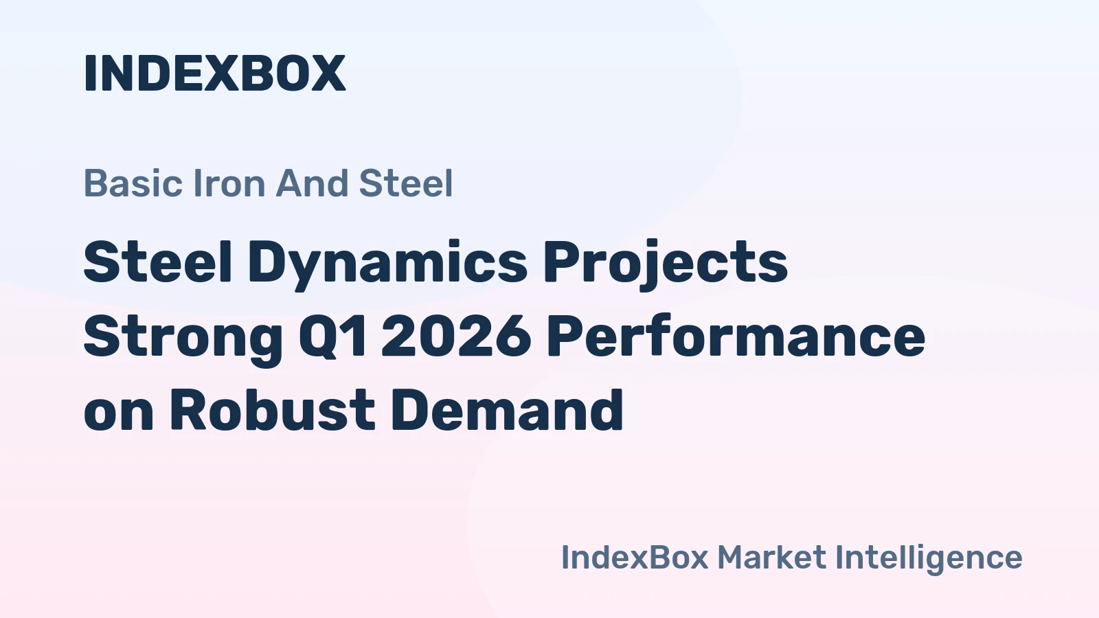 Steel Dynamics Projects Strong Q1 2026 Performance on Robust Demand