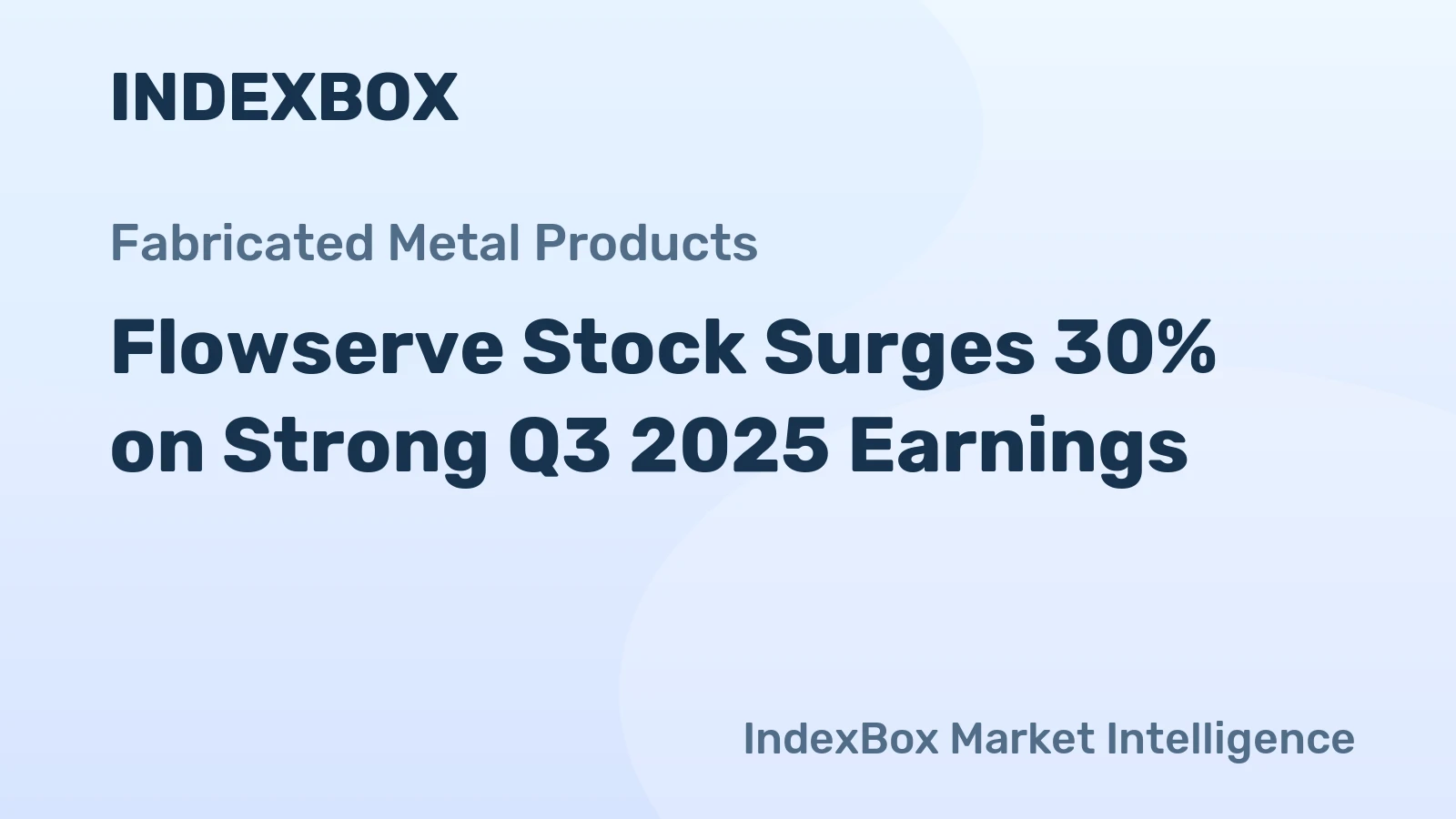 Flowserve Stock Surges 30% on Strong Q3 2025 Earnings