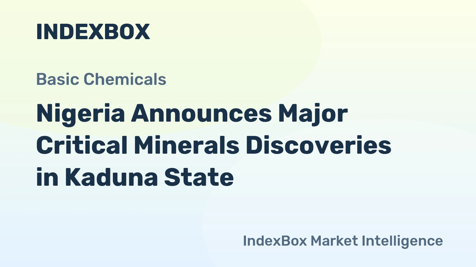 Nigeria Announces Major Critical Minerals Discoveries in Kaduna State