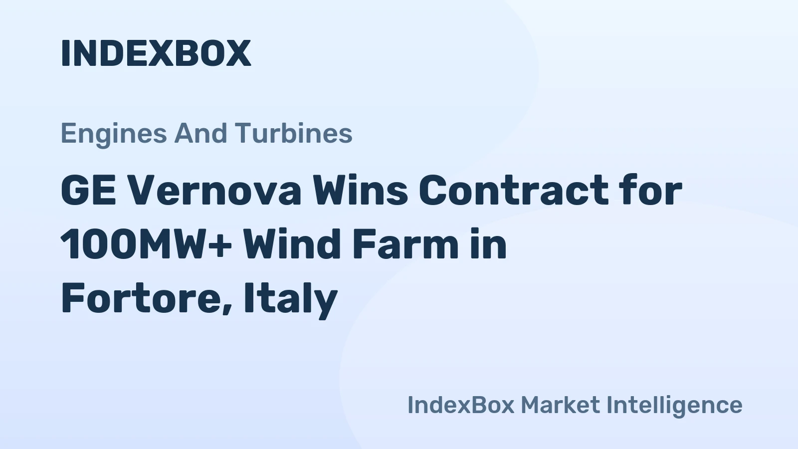 GE Vernova Wins Contract for 100MW+ Wind Farm in Fortore, Italy
