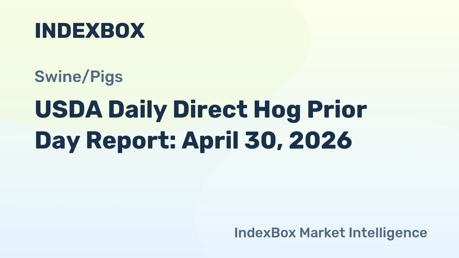 USDA Daily Direct Hog Prior Day Report: April 30, 2026