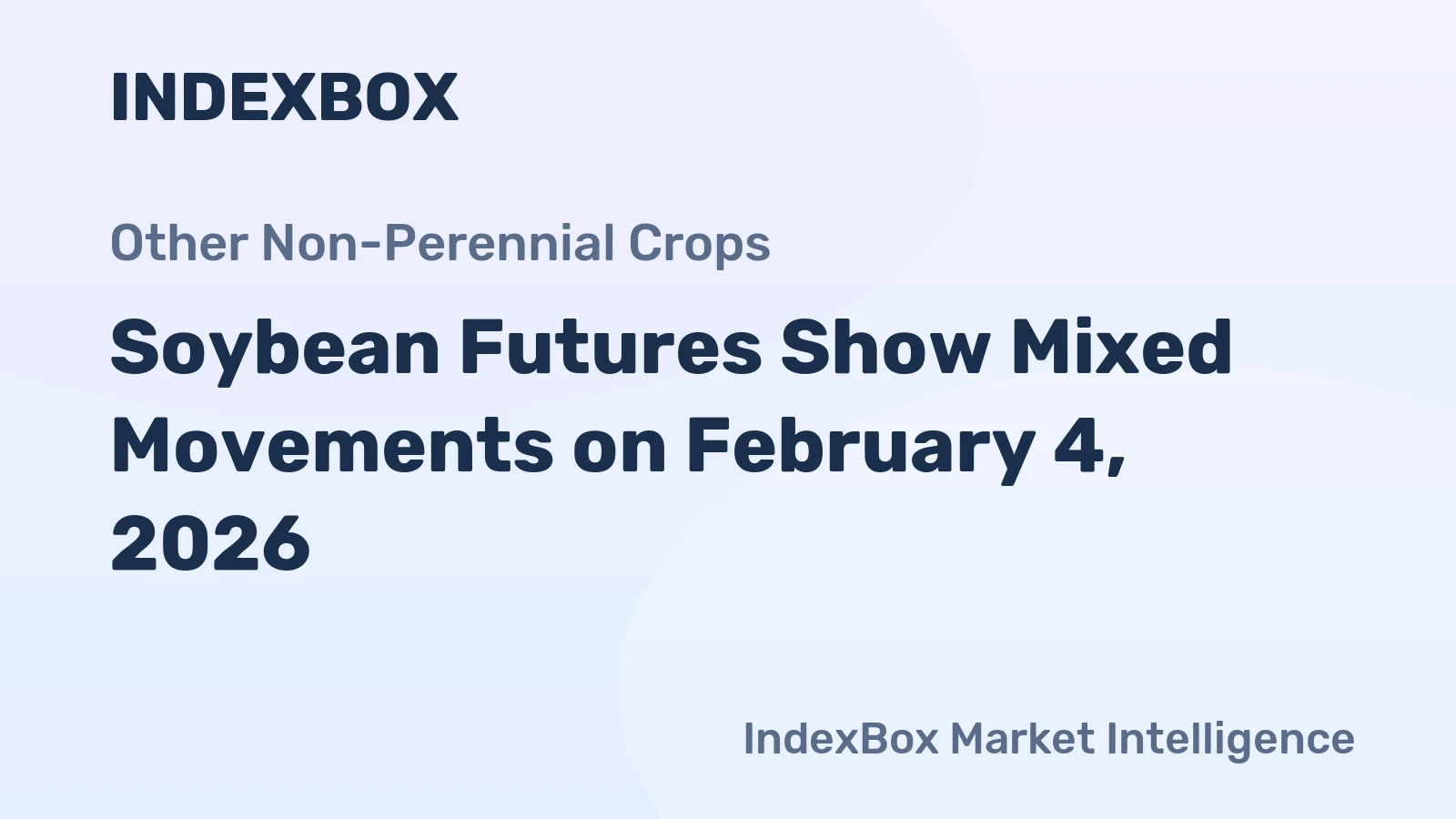Soybean Futures Show Mixed Movements on February 4, 2026
