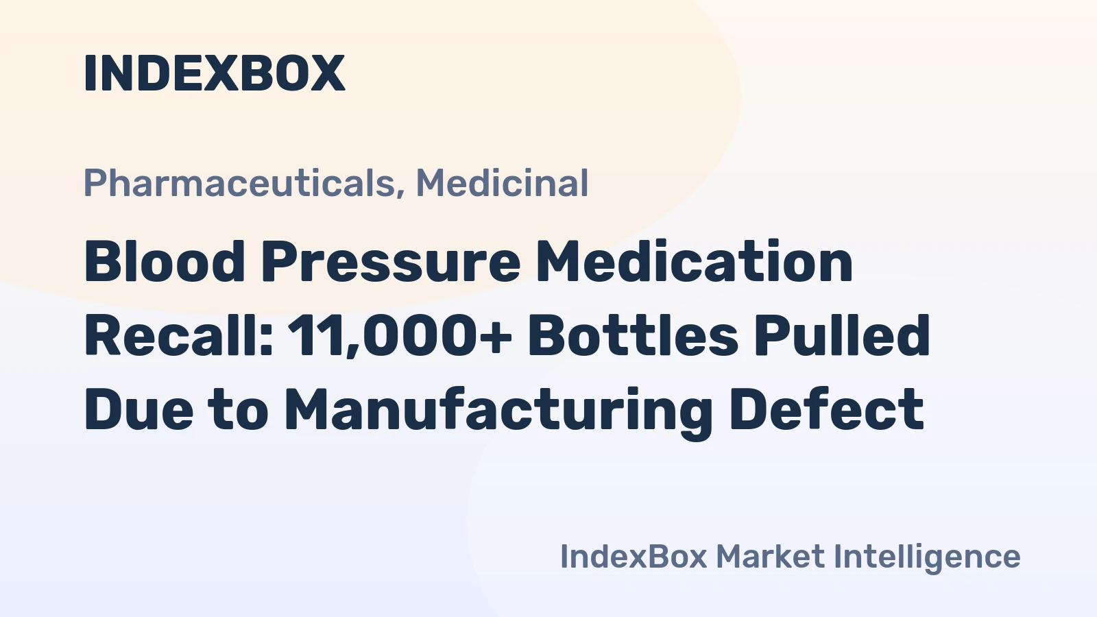 Blood Pressure Medication Recall: 11,000+ Bottles Pulled Due to Manufacturing Defect